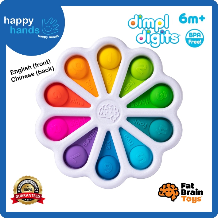 Fat Brain Toys Dimpl Digits - Popping, Number-Learning Sensory Preschool Toy | Shopee Singapore