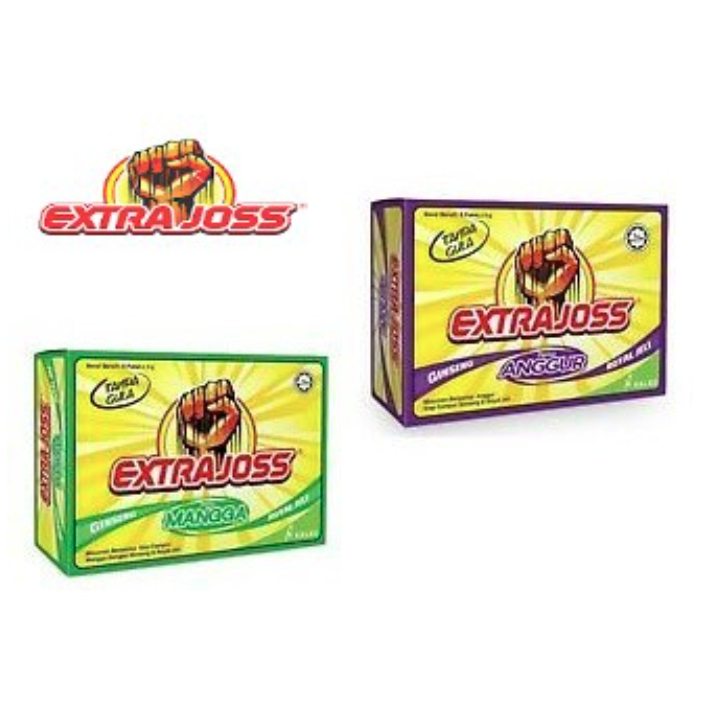 Extra Joss Mango and Grape E-joss Mango and Grape 1Box 6sachet NO SUGAR ...