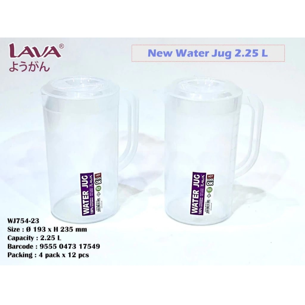 Jar Air Plastik Jenama Lava / Lava Brand Plastic Water Jug / 水壶 (2.25L ...