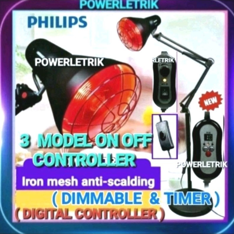 PHILIPS 150W INFRARED HEATING PHYSIOTHERAPY LAMP RELIEVE MUSCLE ...