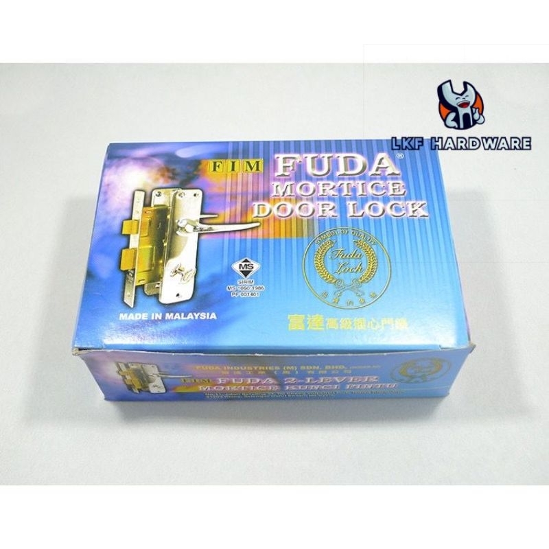 Fuda 2 Lever MORTICE Lock Mortise Grill Door 2 Lever Handle Lock Door ...