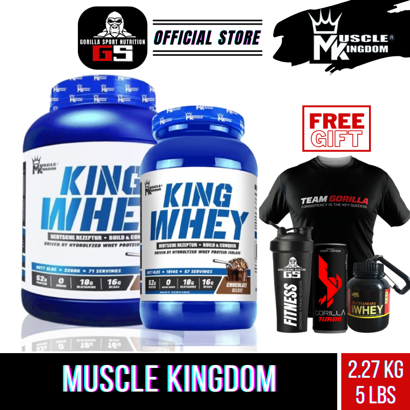 Muscle Kingdom King Whey Hydro Whey Protein Isolate Primary (900g/2.27kg) | Shopee Singapore