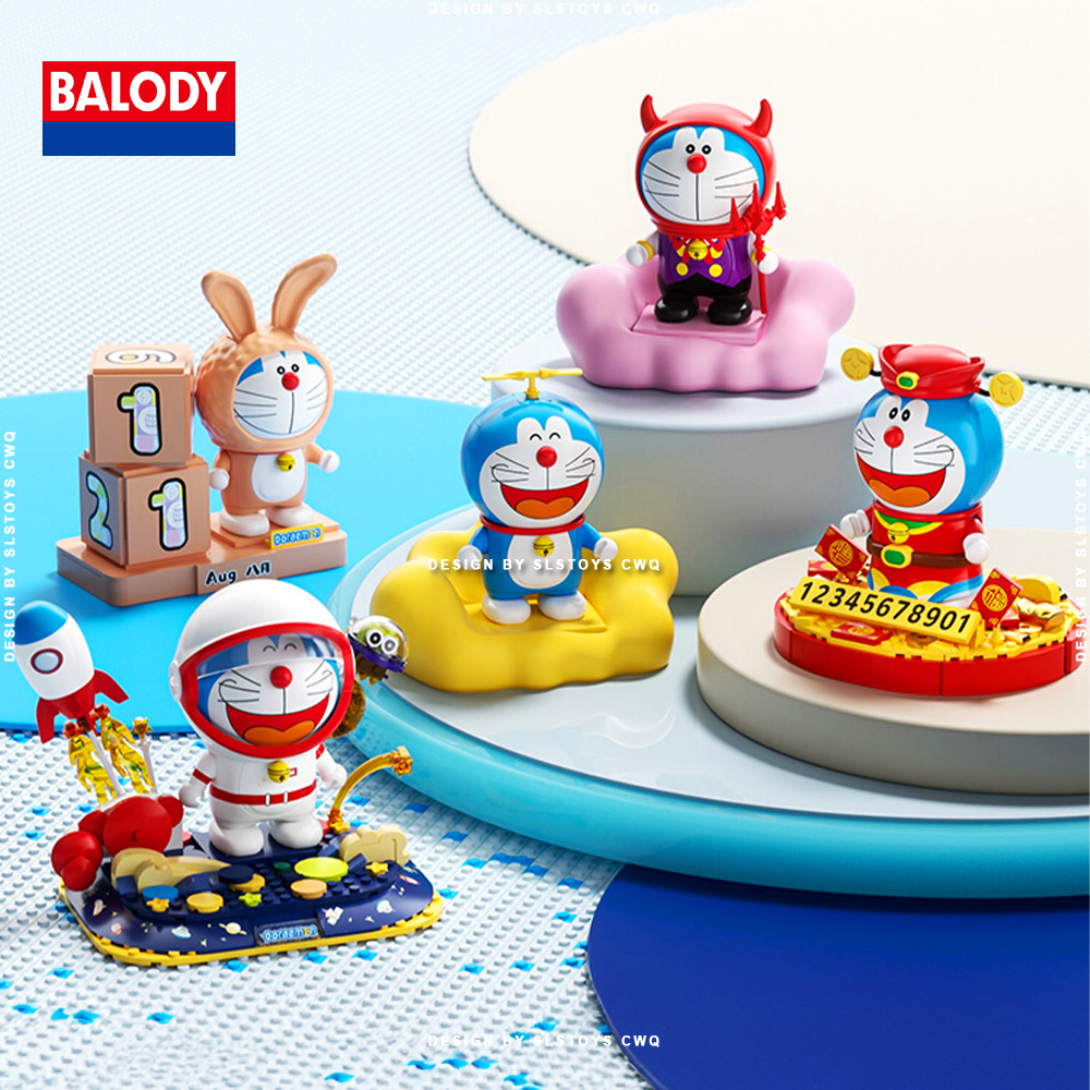 Balody Block Doraemon Series Cartoon Character CNY New Year Decoration ...