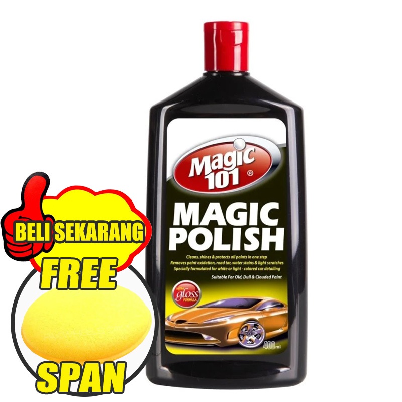 Magic 101 Magic Polish 150ml / 400ml Free Sponge (Remove light ...