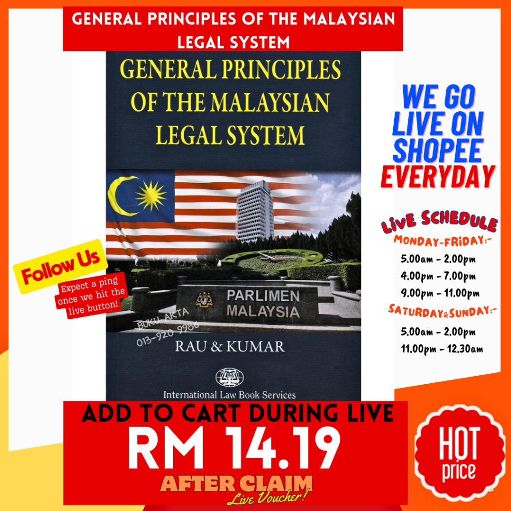 General Principles of The Malaysian Legal System/Rau & Kumar | Shopee ...