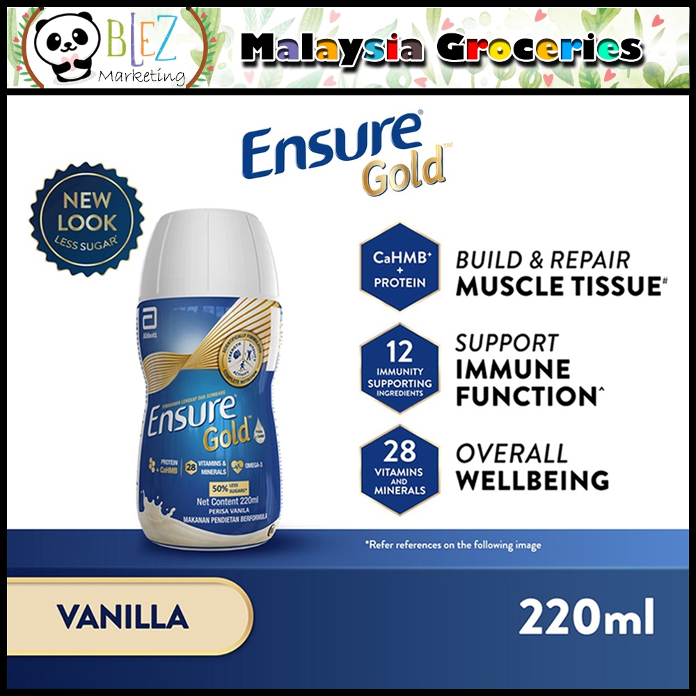 Ensure Gold Liquid Ready-to-Drink RPB - Vanilla (220ml) | Shopee Singapore