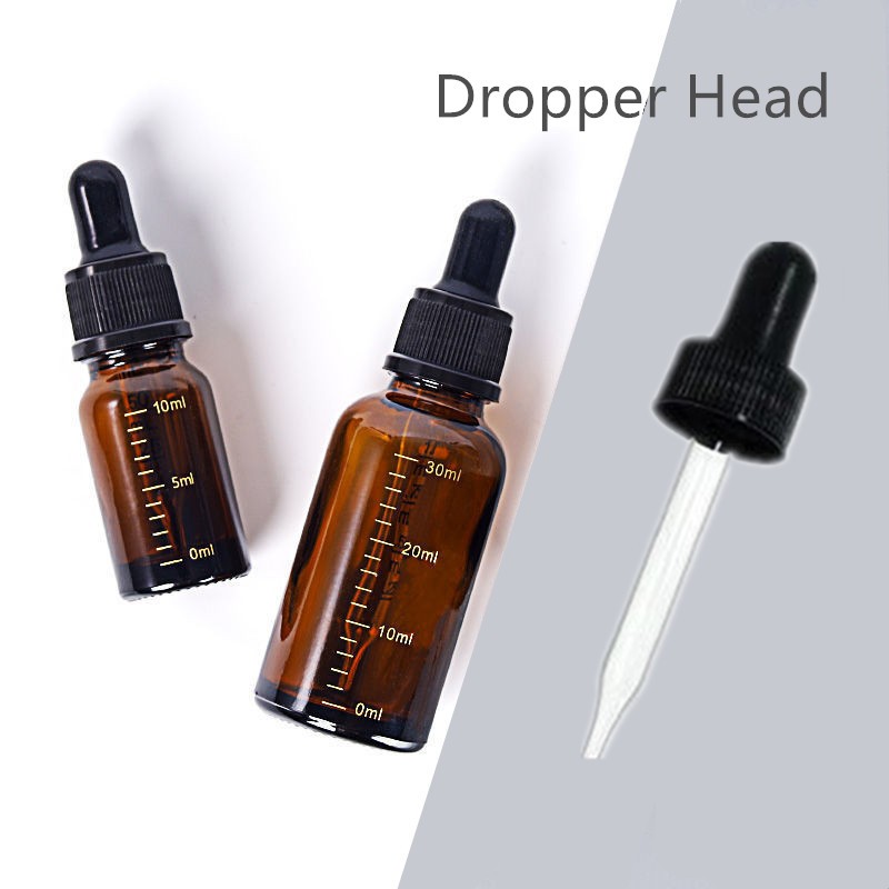 1pc - Bottle Amber Glass Essential Oil / Dripper/ Dropper/Botol Amber ...
