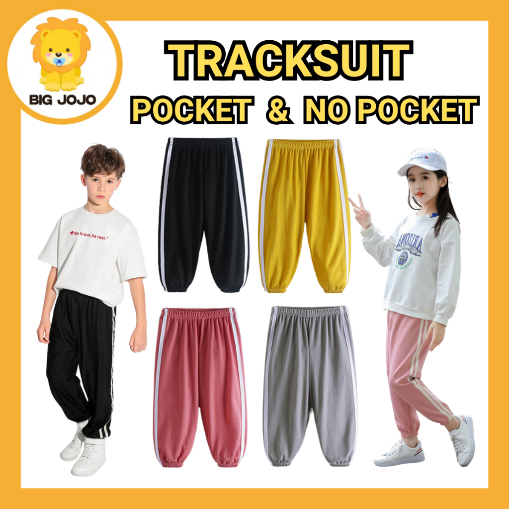 Toddler Cotton Long Pants Kids Unisex Casual Pocket Tracksuit Sports ...