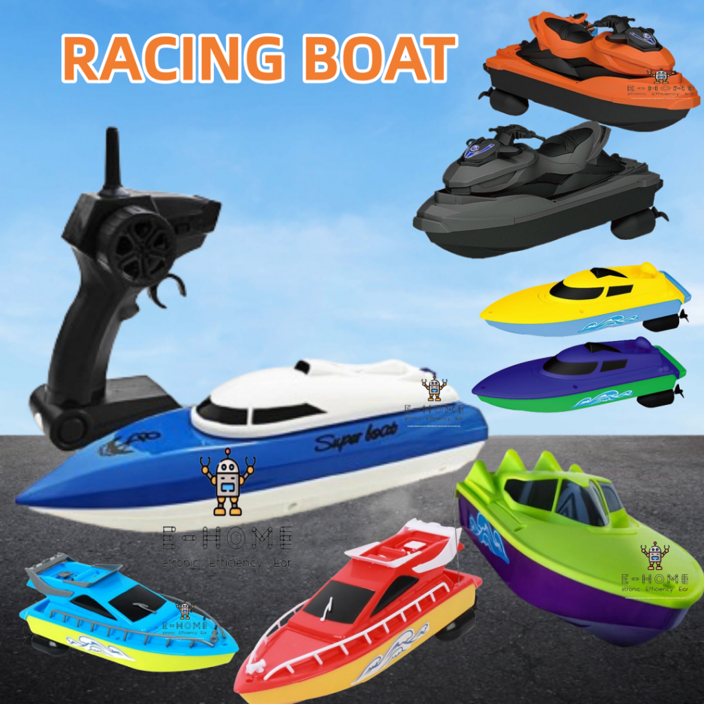 30 Km/h High Speed Racing Rechargeable Batteries Remote Control Boat ...