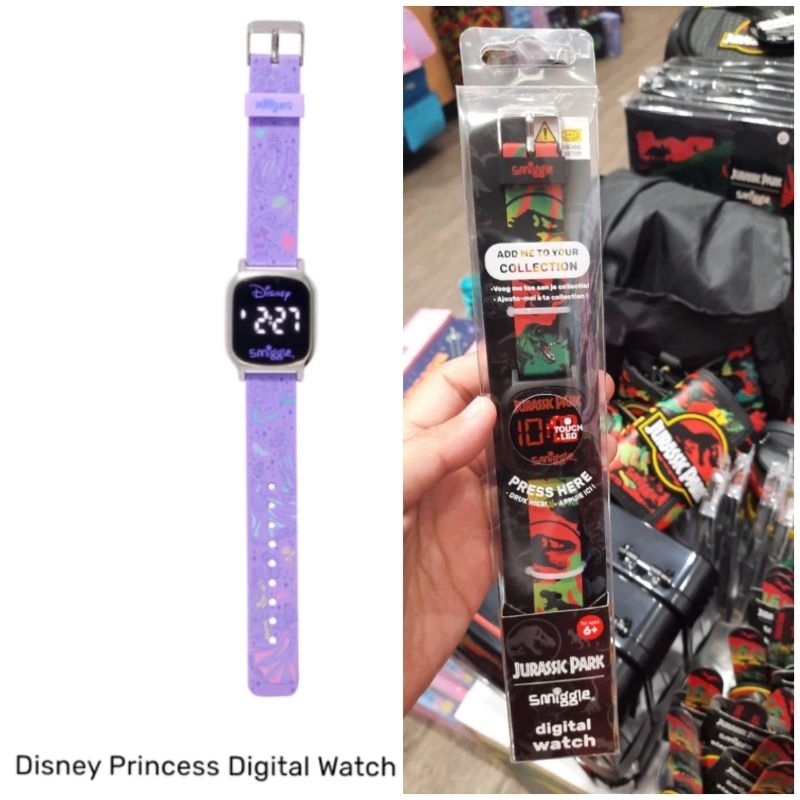 Smiggle Watch (Disney Princess, Jurassic Park & Mickey) | Shopee Singapore