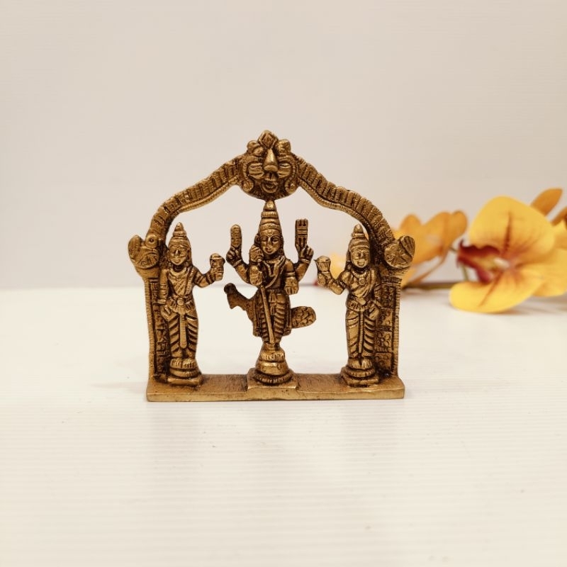 Lord Murugan family and His Two Wives-Devasena-Valli Statue Idol in ...