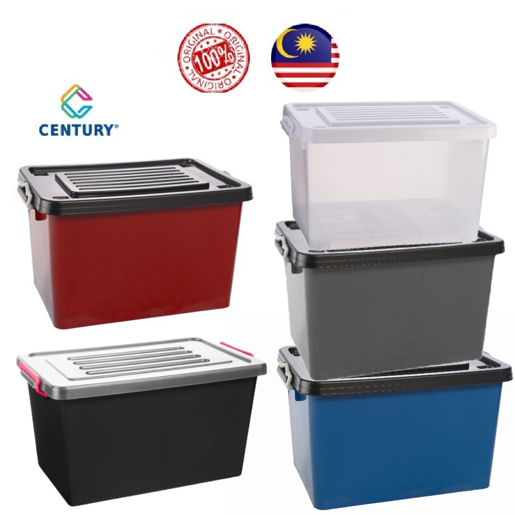 Century Storage Box With Wheel 50L 3PCS 6PCS Box Roller 50Liter Kotak ...