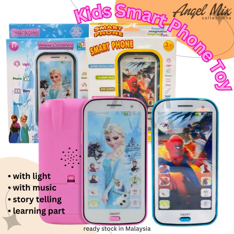 Touch Screen 4D Phone Toys Smart Phone for kids Mainan Telephone Kanak ...