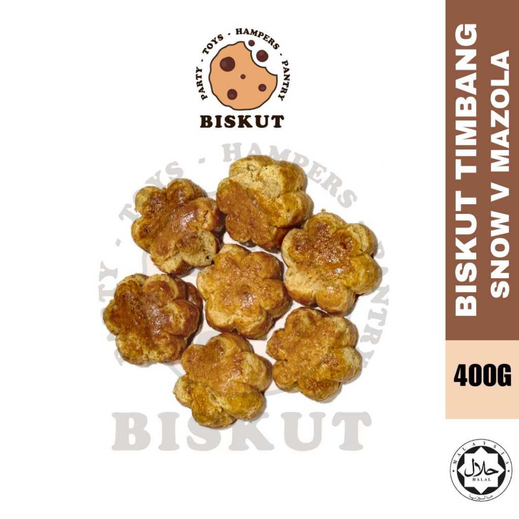 BISKUT TIMBANG 400G - BSH ENAK Kacang Peanut/Mini Peanut Cookies/Mazola ...
