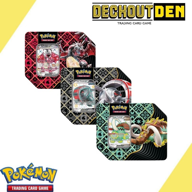 [LIVE RIP] Pokemon TCG 4.5 Paldean Fates Tins (1 Tins 5 Packs) | Shopee ...