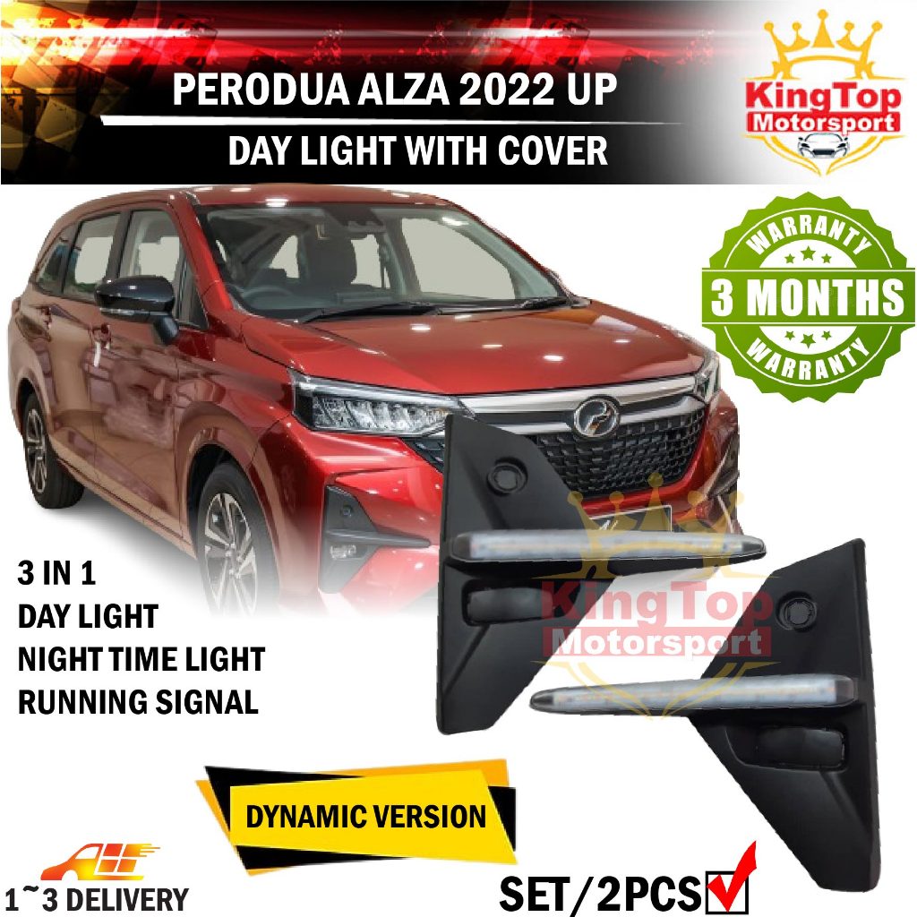 Perodua Alza 2022 - 2024 Fog Lamp Cover With DRL Daylight + Signal ...