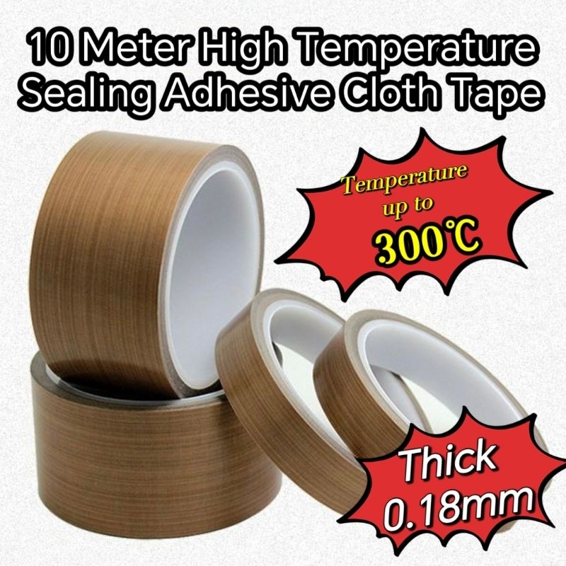 10 Meter Heat Sealer Cloth High Temperature Sealing Adhesive Tape Heat ...