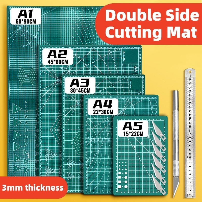 Cutting Mat PVC Cut Pad Patchwork A1 A2 A3 A4 Tool Manual Double-sided ...