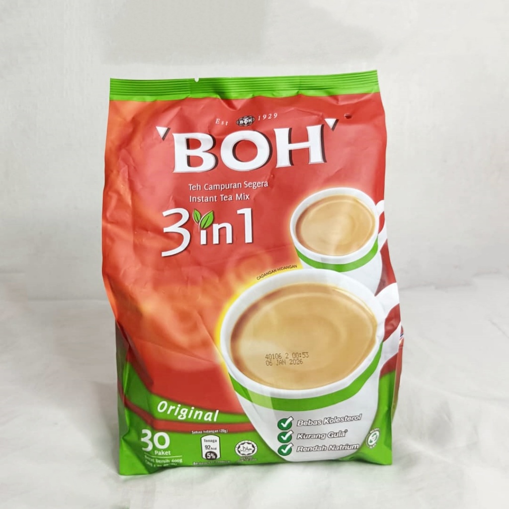 BOH 3 in 1 Instant Tea Mix - (30 x 20g) | Shopee Singapore