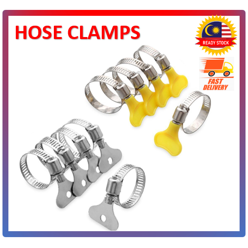 9-44mm Plastic / 304 S.Steel Hose Clamp Hose Pipe Clip With Plastic ...