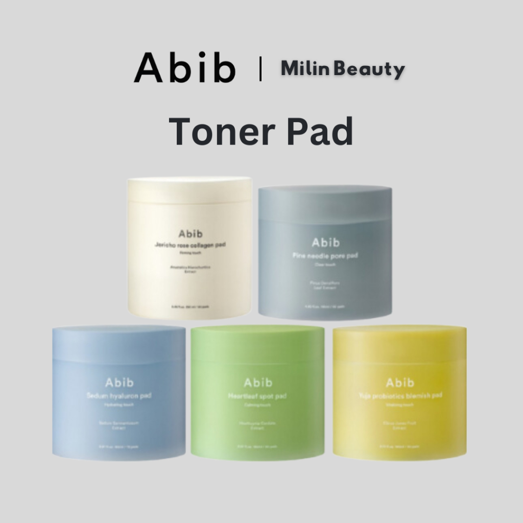 Abib Toner Pad (Heartleaf/Rose Collagen/Yuja Blemish/Sedum Hydrating ...