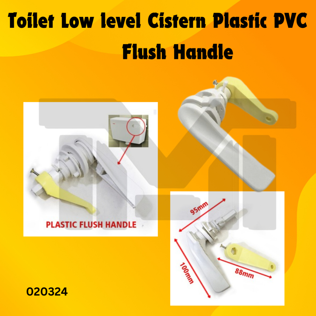 Toilet Low level Cistern Plastic PVC Flush Handle | Shopee Singapore