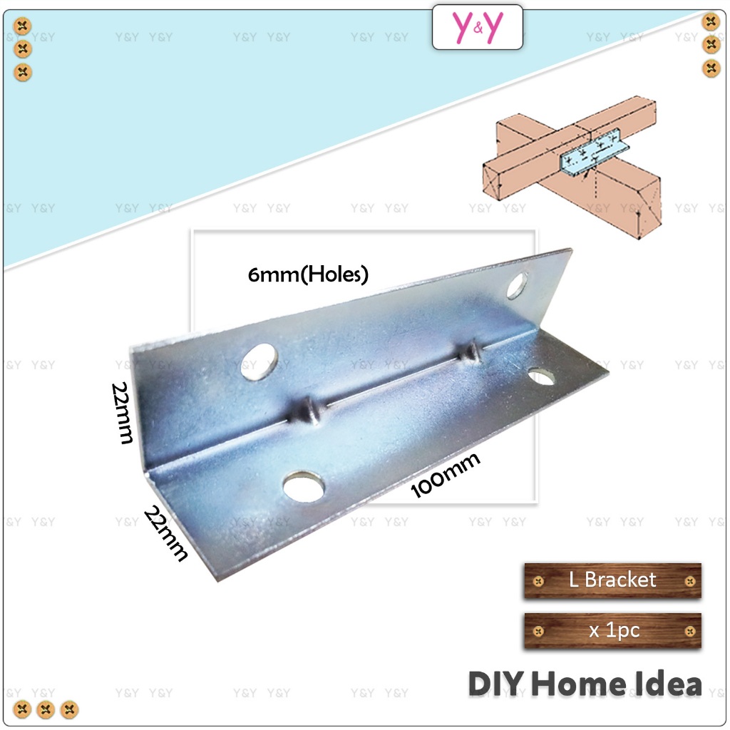 Y&Y Eco C Channel Hardware L Shaped Steel Angle Support Bracket ...