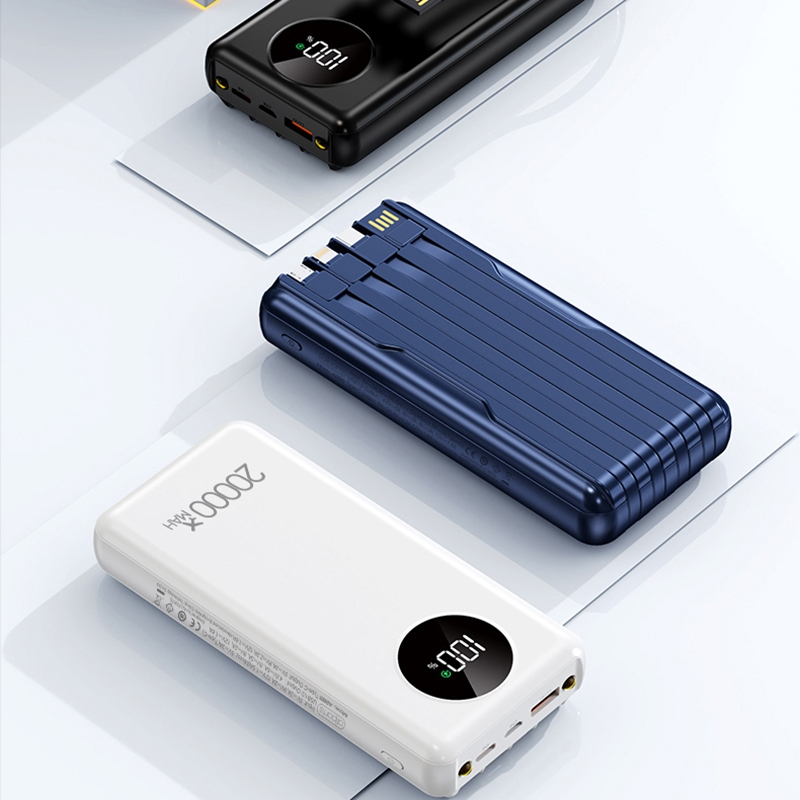Fast Charge PD 120W Powerbank 20000mAh Power Bank Built-in 4 Cables ...