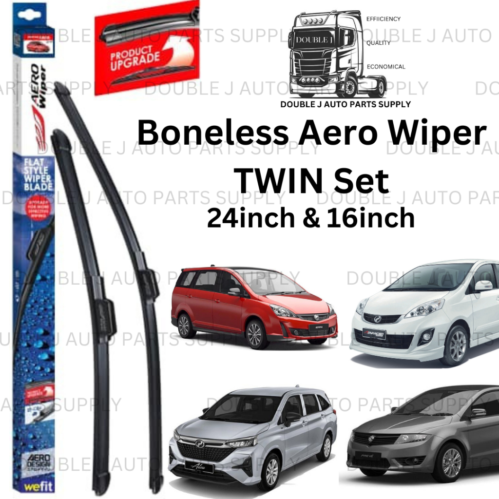 Boneless Aero Proton Exora, Preve, Perodua Alza FRONT Wiper! 24inch ...