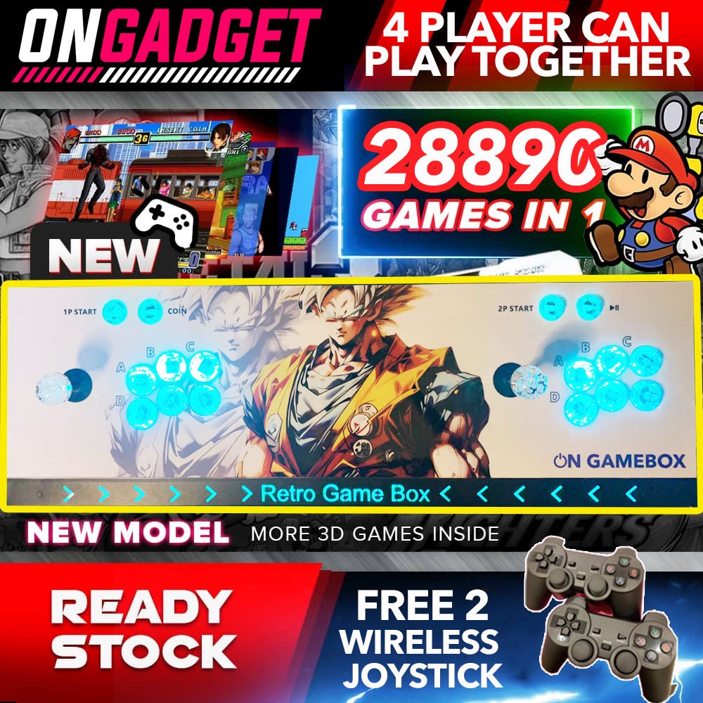 2024 Model Preinstall 28890 Games Double Control Board Full HD Pandora ...