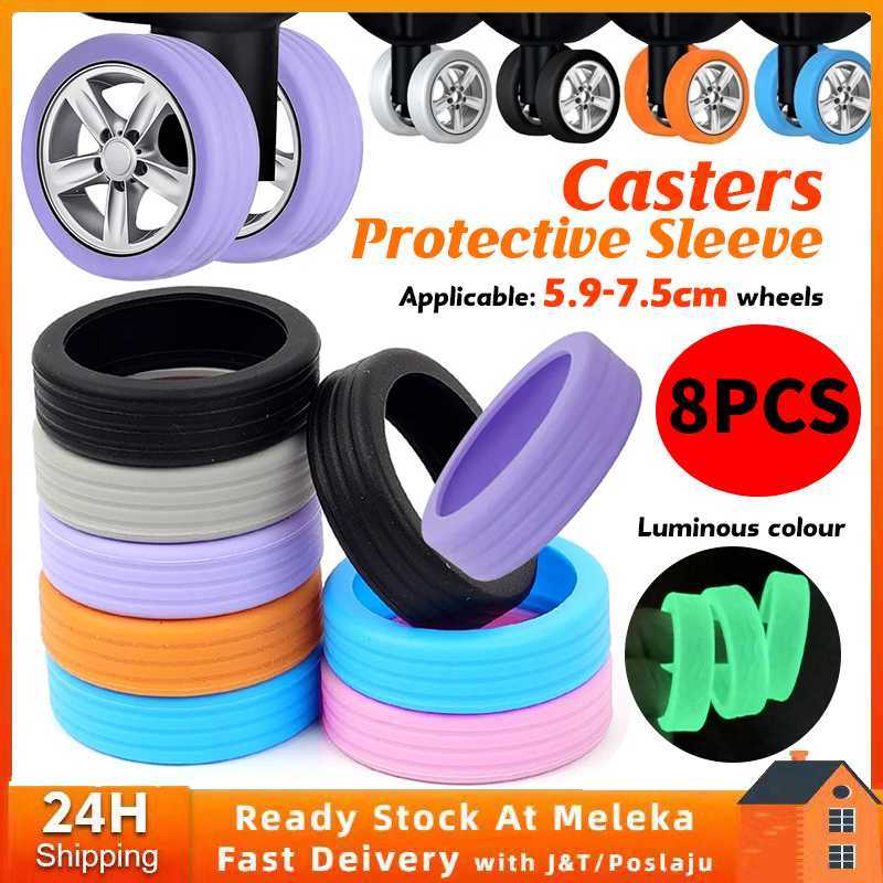 Luggage Cover 8pcs Set Anti-wear Luggage Wheels Protector Cover ...