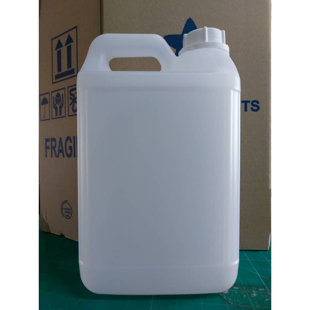 5 LITER (NEW) HDPE BOTTLE / TONG BARU 5 LITER / JERRY CAN | Shopee ...
