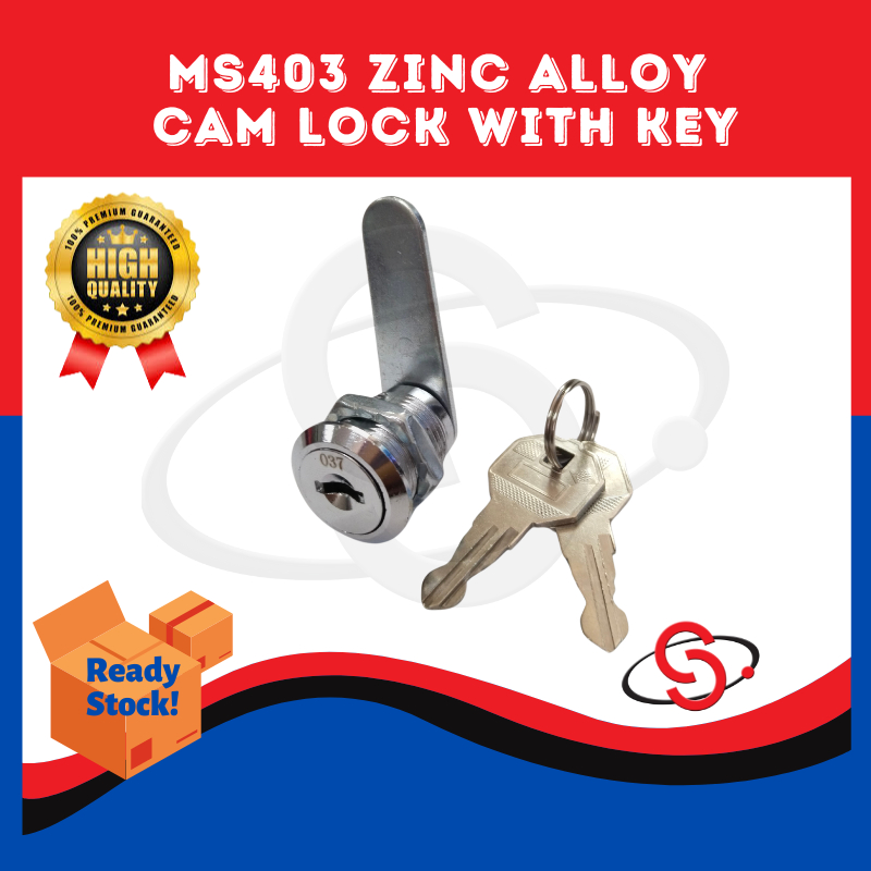 SCM MS403 Zinc Alloy Cylindrical Cam Lock with Key Door Lock Enclosure ...