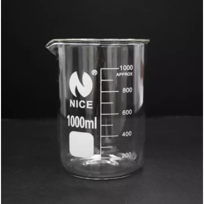 Glass beaker (5 ml - 1000 ml) Low Form Lab Use Wholesaler price NICE bikar | Shopee Singapore