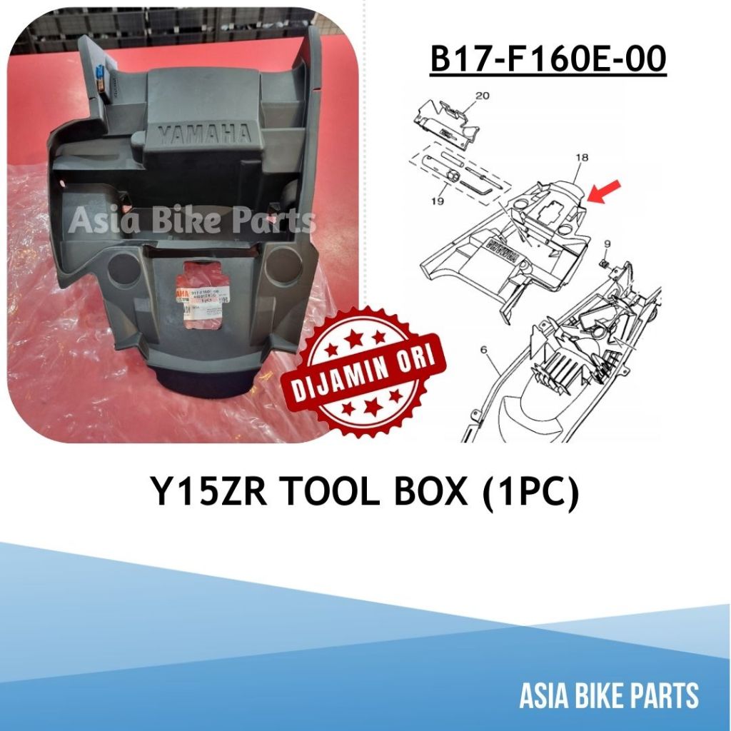Yamaha Y15ZR V1 V2 Tool box / Getah Kotak Spana Bawah Seat - B17-F160E ...