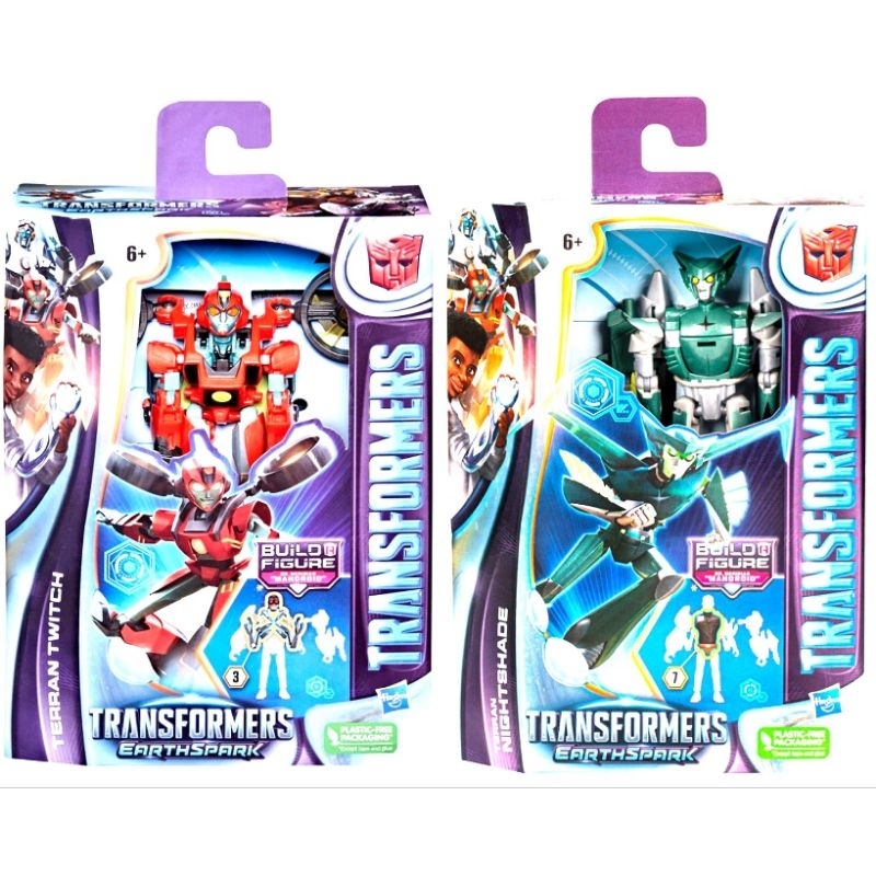 Transformers EarthSpark Grimlock Nightshade Optimus Prime Shockwave ...