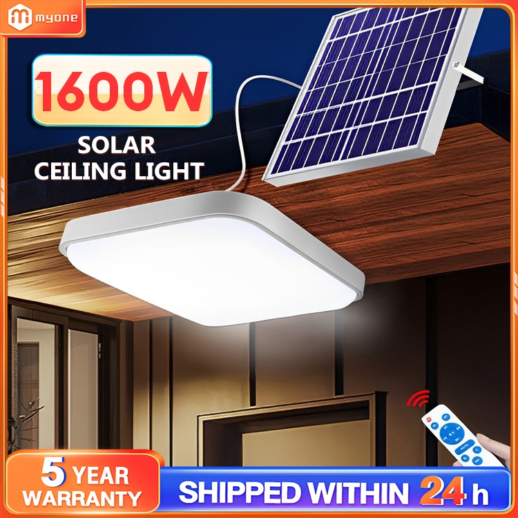 Solar Light Indoor 1600W LED solar Light Ceiling Bedroom Lamp solar ...
