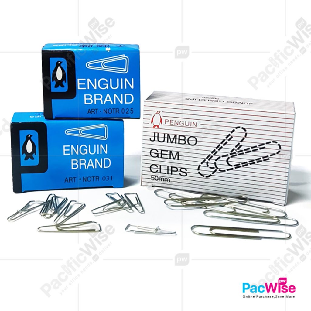 Penguin Paper Clip/Klip Kertas/Jumbo Gem Paper Clips/Jumbo Giant Clips ...