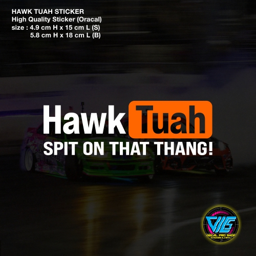 HAWK TUAH Sticker / Decal (High Quality Sticker) | Shopee Singapore