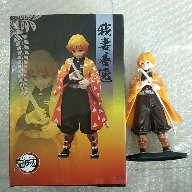 Demon slayer Zenitsu Agatsuma figure (height 14cm) | Shopee Singapore