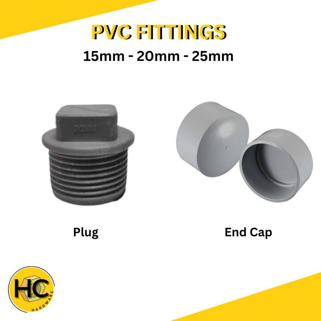 PVC Pipe Fitting Paip PVC Connector Socket Elbow Tee Valve Socket Plug End Cap U Clip PT Socket ...