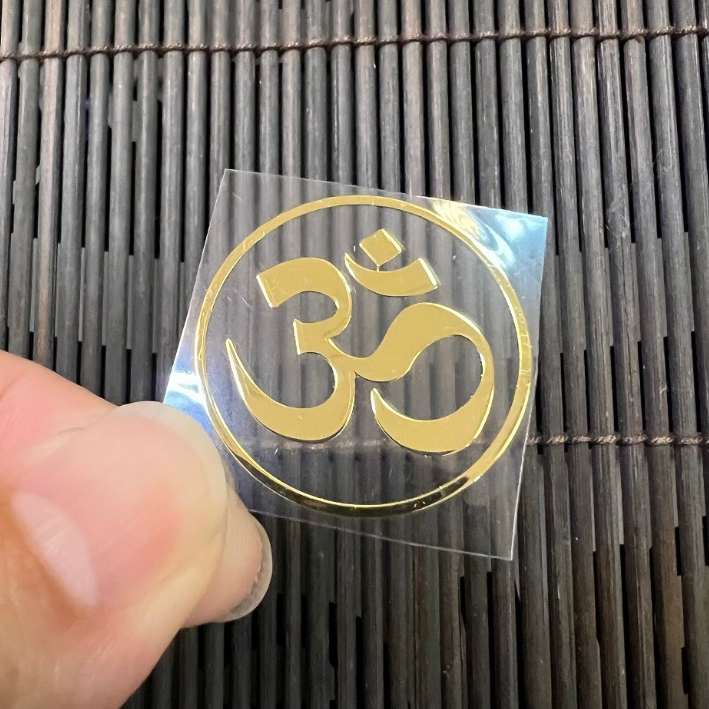 Luxury Copper Sanskrit OM Energy Booster 3D Sticker (Hinduism) OM ...