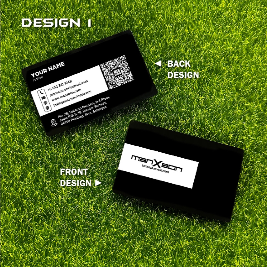 Metal Business Name Card Custom Engraving Metallic Water Proof 1.8mm ...