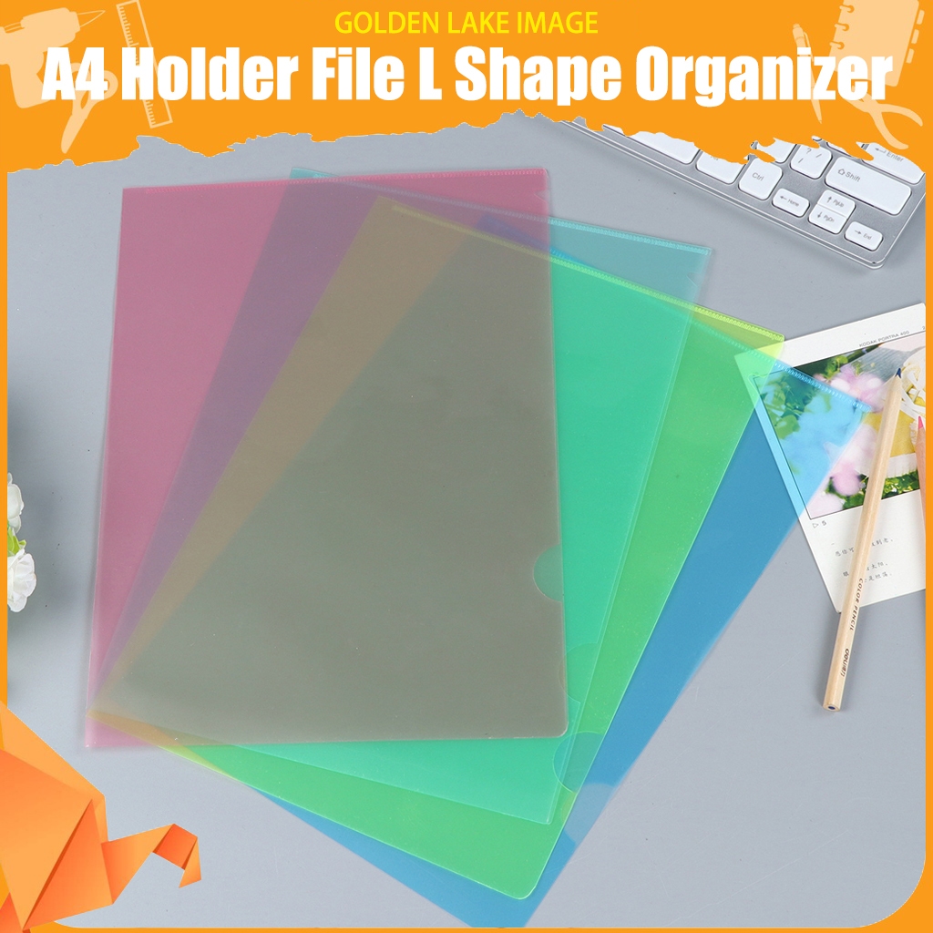A4 Colour Holder File L Shape Organizer Document Fail Office Fail ...