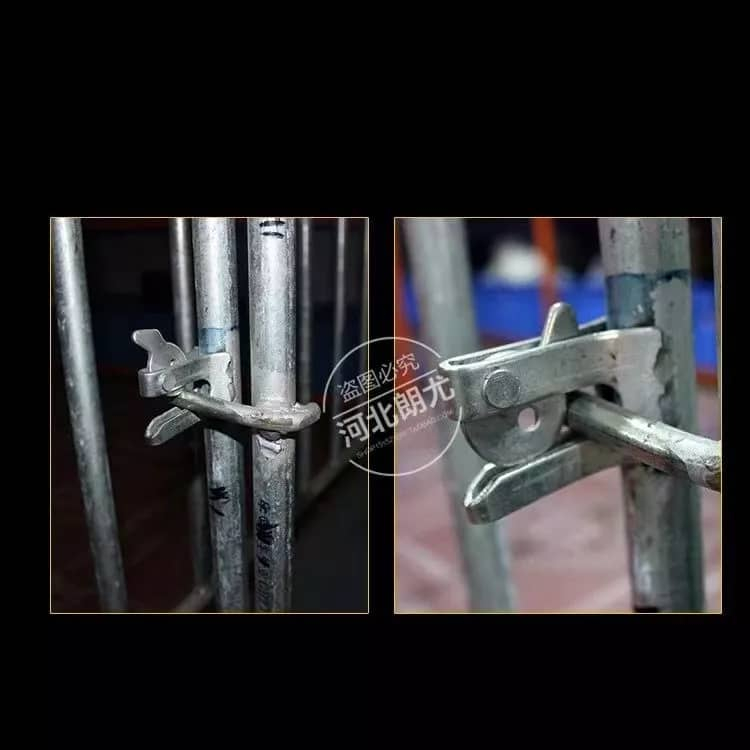 Galvanized Door Lock For Farrowing Bed Automatic Cage Door Latch Lock ...