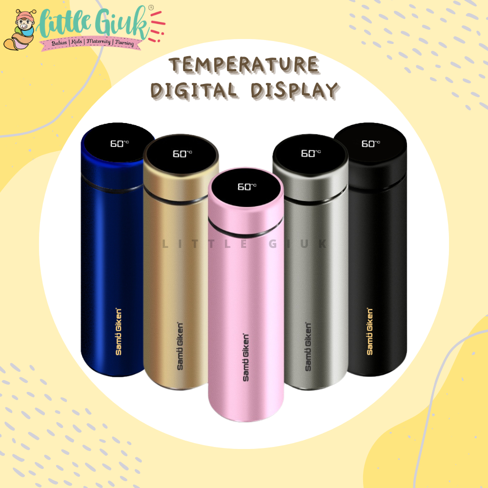 Samu Giken Smart Flask Vacuum with Temperature Display (500ml) | Shopee ...