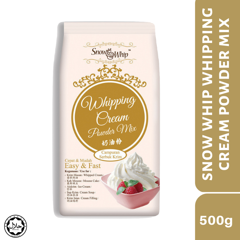 Snow Whip Whipping Cream Powder Mix 500g + (for Baking & Cooking ...
