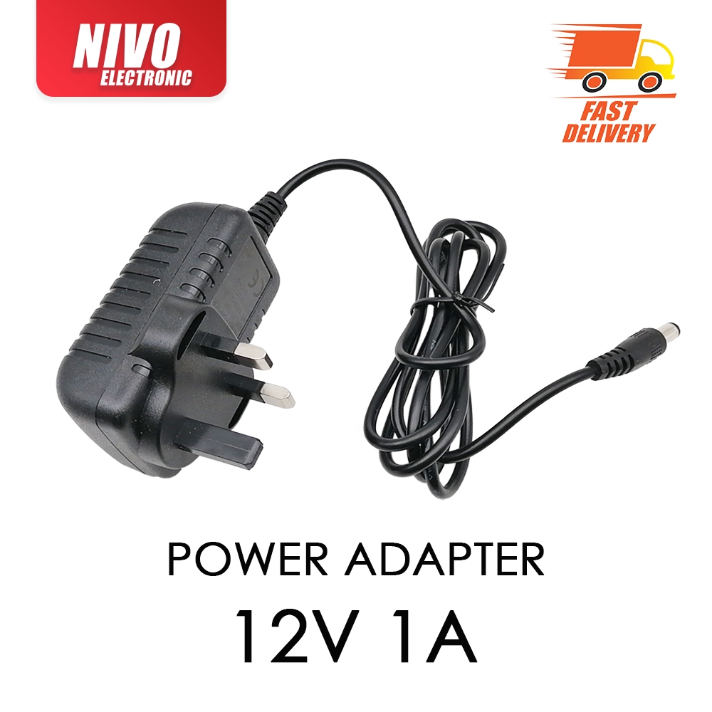 Power Adapter DC 12V 2A 5.5mm X 2.1mm for Modem Router / CCTV Power ...