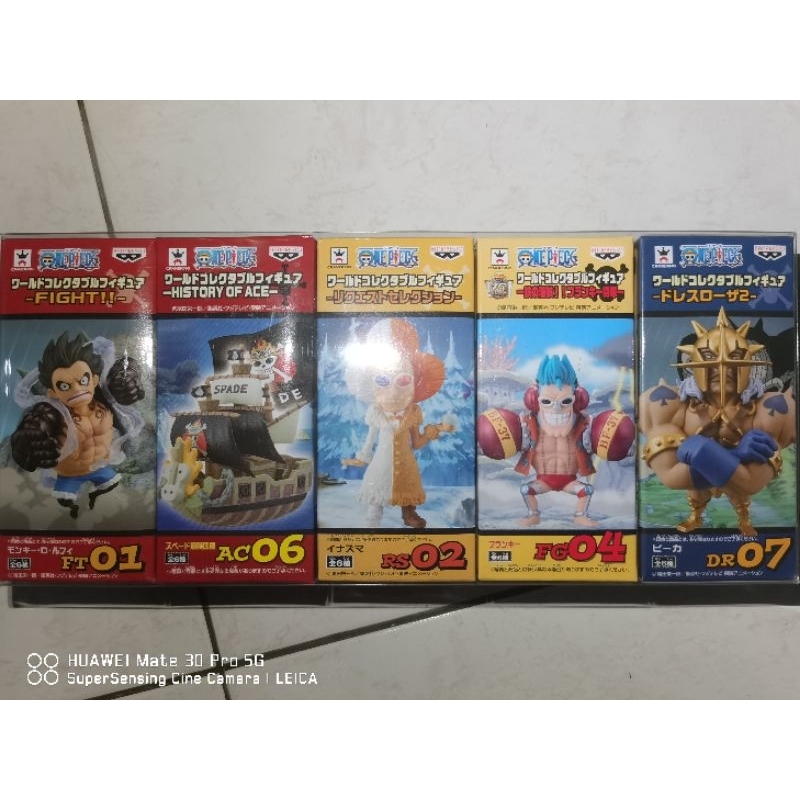 ONE PIECE WORLD COLLECTABLE FIGURE WCF FT01 LUFFY GEAR 4 FG04 FRANKY AC06 ACE DR07 PICA RS02 ...