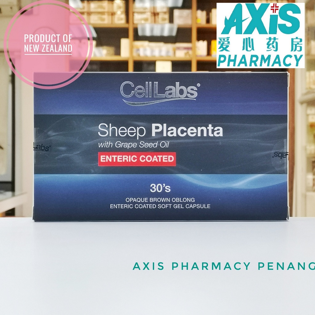 CELL LABS SHEEP PLACENTA WITH GRAPE SEED OIL 600MG 30's ENTERIC COATED ...